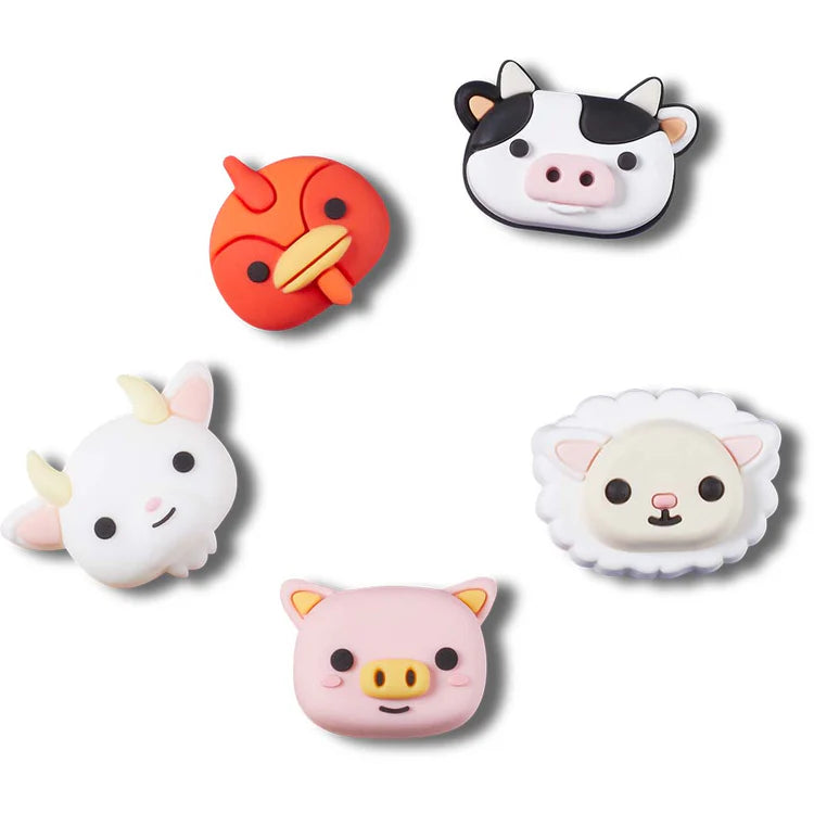 Crocs Jibbitz - 3D Farm Animal Faces – TheSquarePeg