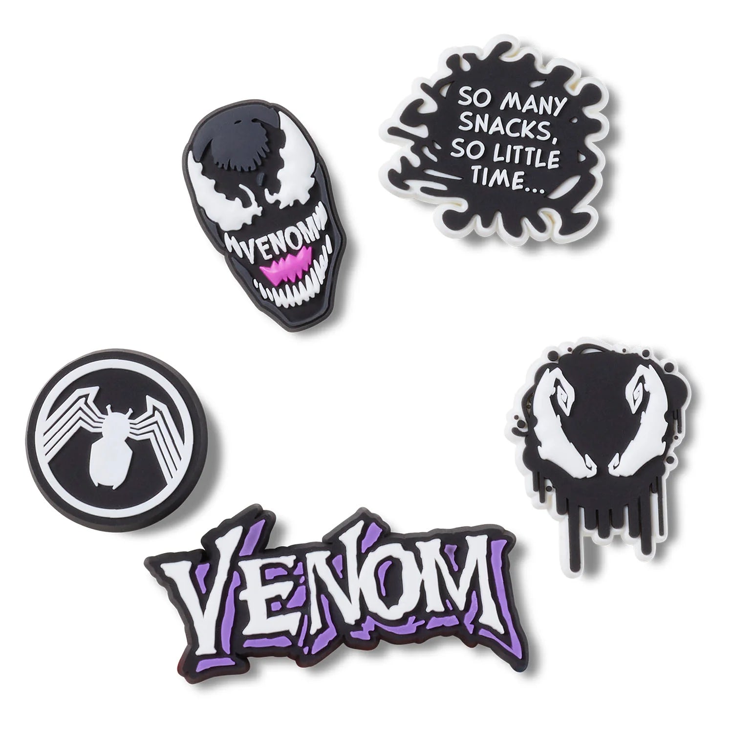 Crocs Jibbitz - Spider Man Venom 5 Pack – TheSquarePeg