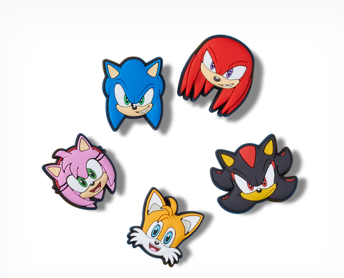 Crocs Jibbitz - Sonic the Hedgehog 5 Pack – TheSquarePeg